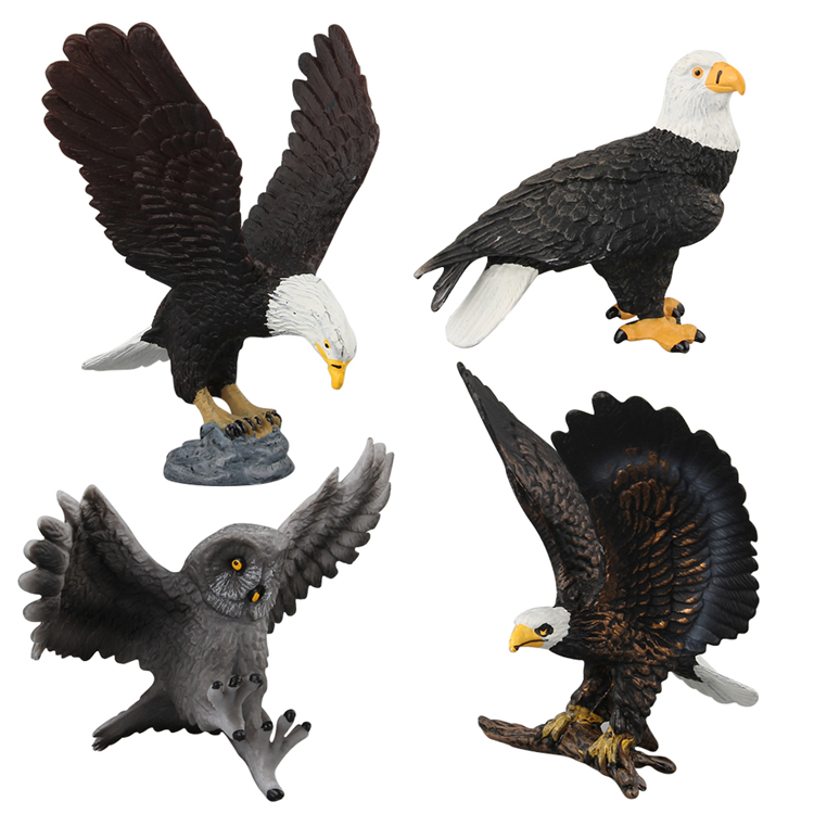 PVC Domineering Flying Black Eagle Plastic Animal Toy - Buy Product on ...